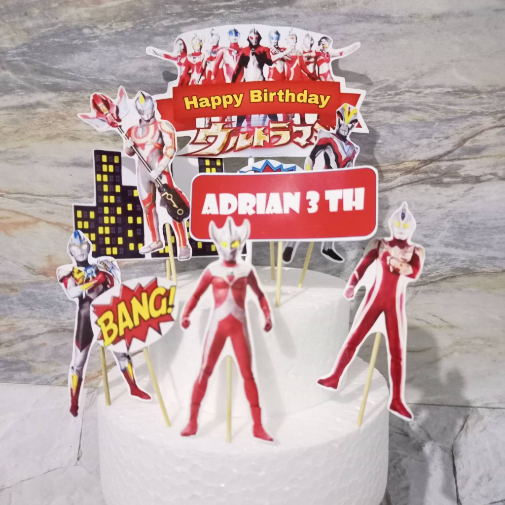 Ultramen Birthday Topper/Cake Topper | Shopee Malaysia