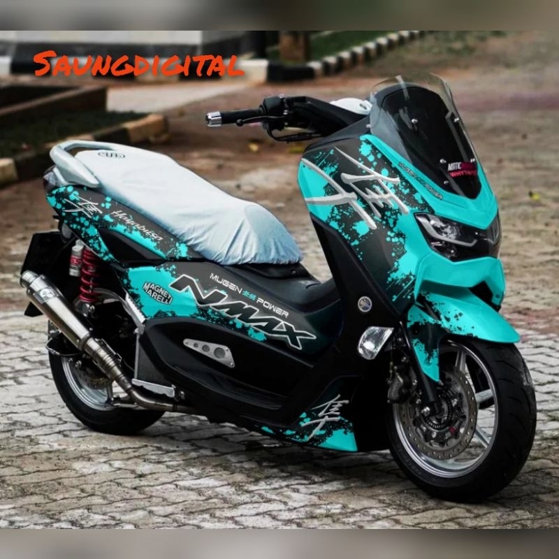 NMAX full body decal with the latest hayabusa motif, NMAX motorbike ...