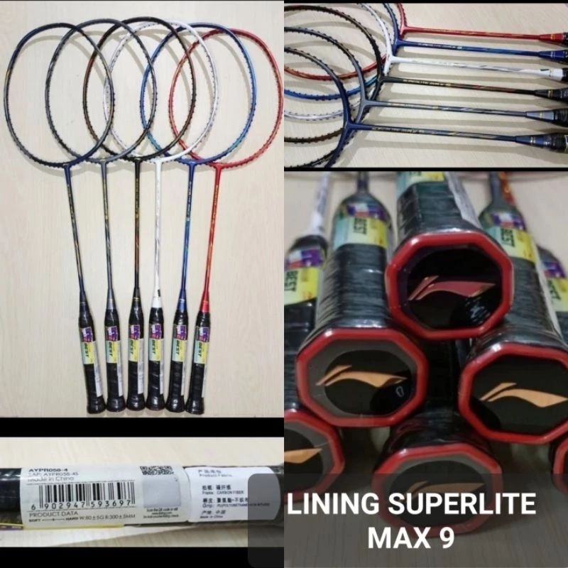 Original LINING SUPERLITE MAX9 BADMINTON RACKET | Shopee Malaysia