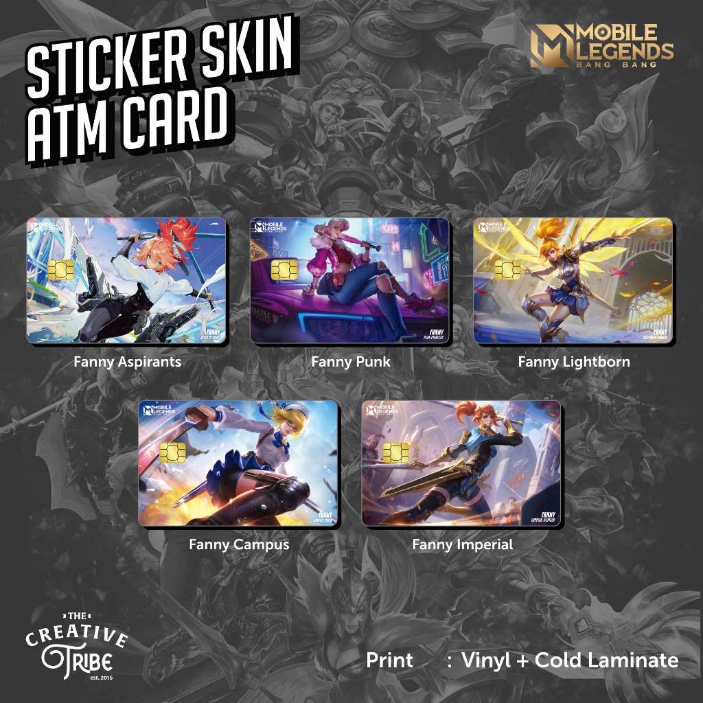Fanny - Sticker Card Skin - Vinyl ATM Debit Credit Emoney Flazz Mobile ...