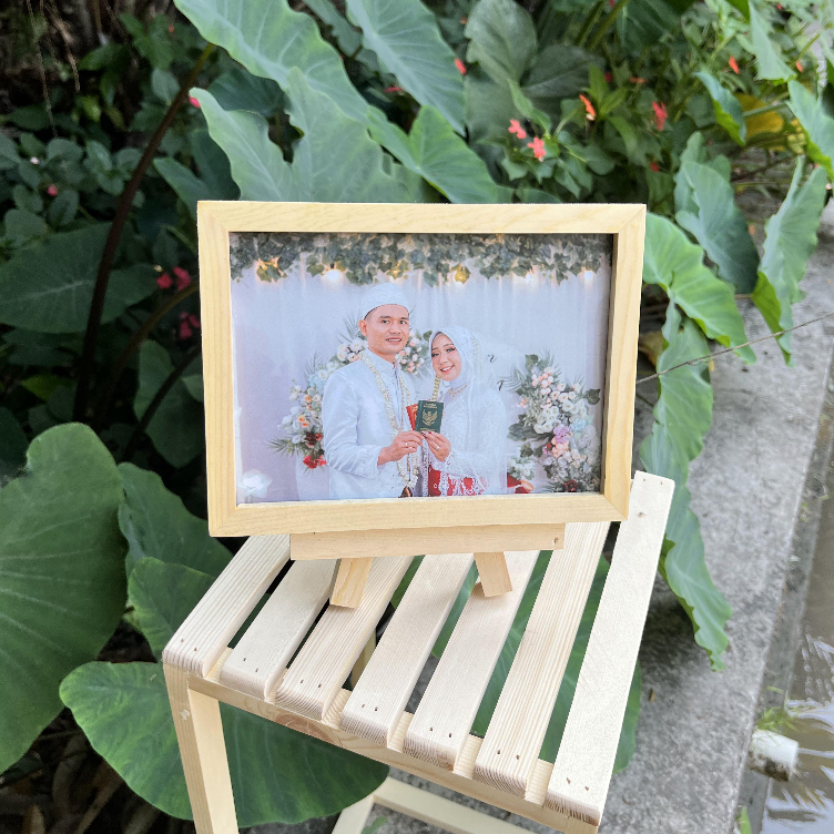 KAYU Custom PHOTO PRINTING 20X15 CM PLUS DUTCH TEAK WOOD PIGURA FRAME ...