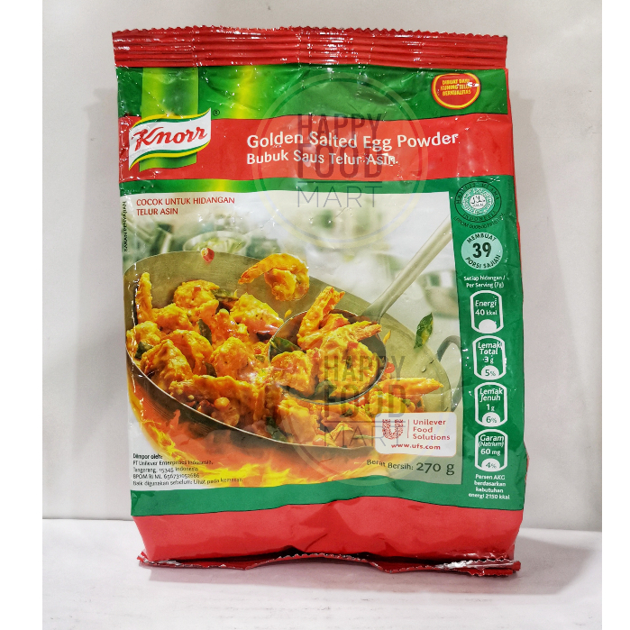 [HALAL] Knorr GOLDEN SALTED EGG POWDER 270 GRAM/S SALTED EGG SAUCE ...