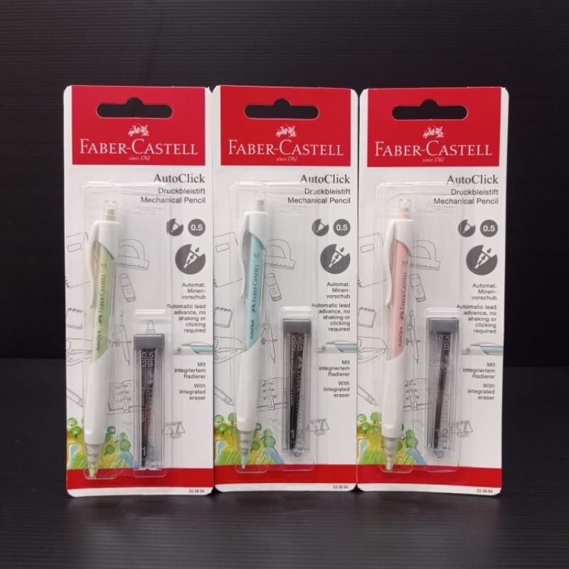FABER CASTELL AUTOCLICK MECHANICAL PENCIL 0.5 | Shopee Malaysia