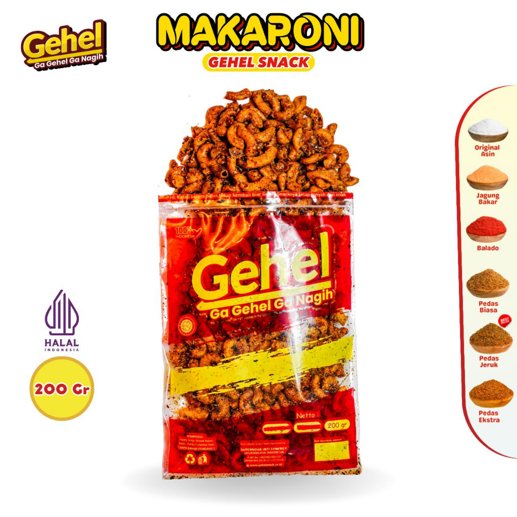 Gehel Macaroni 200gr - Snacks (Wholesale) | Shopee Malaysia