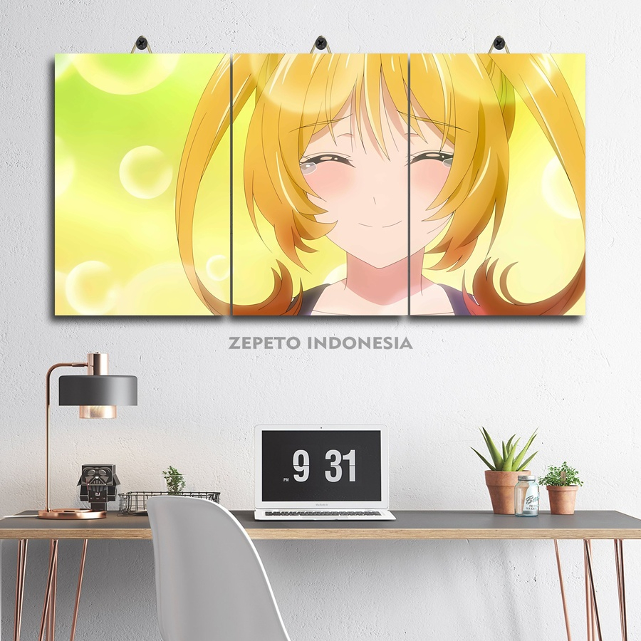 KAYU Waifu Tenpuru 60X30 Multi Panel Anime Character Room Poster ...