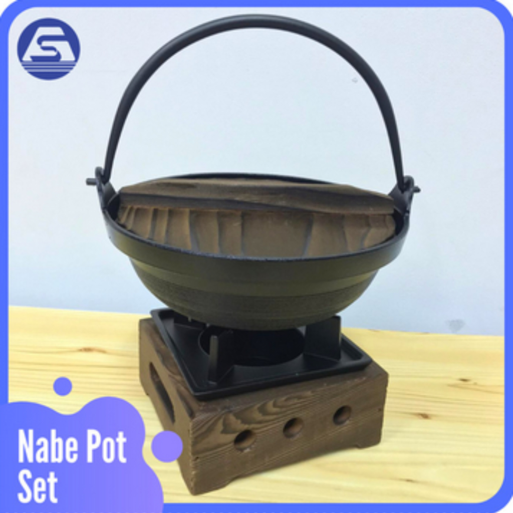 Japanese Traditional Cast Iron Nabeyaki Nabe Pot 7" 18 cm | Shopee Malaysia