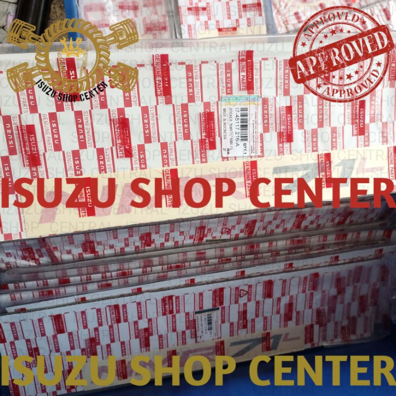 Isuzu NMR71L NMR 71L FRONT MEDICINE PANEL DECAL STICKER ORIGINAL ...