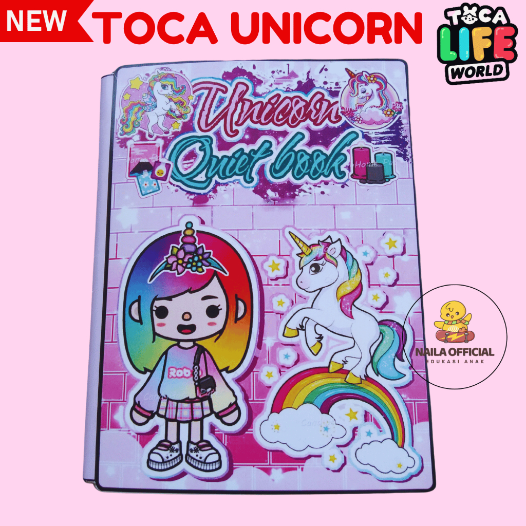 Paper Doll Toca Boca Toka Boka Unicorn Pony Rainbow Rainbow Quite Busy ...