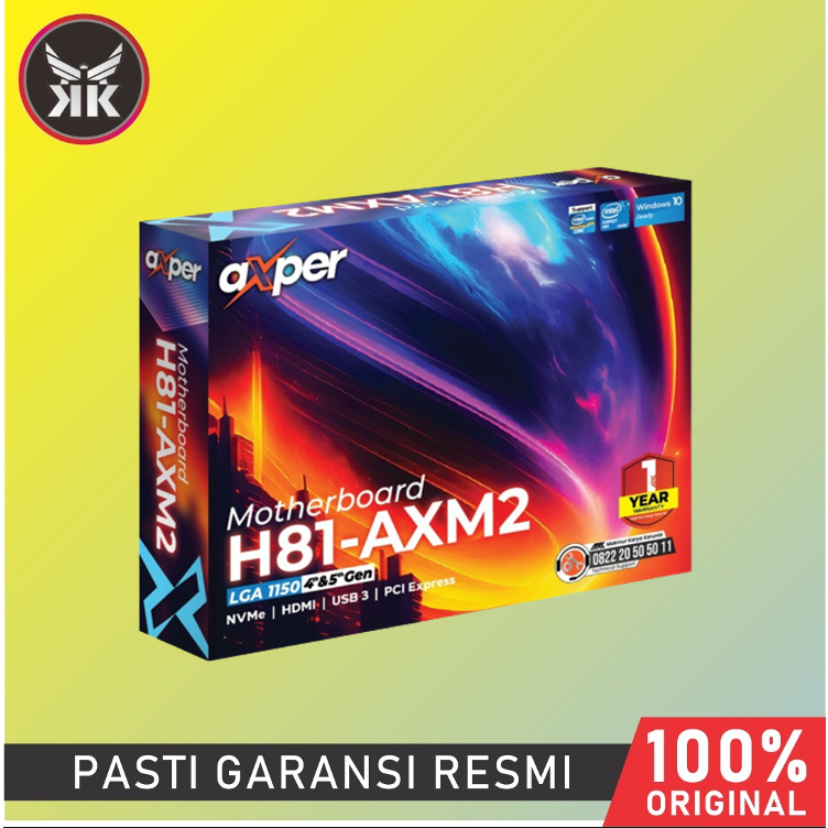 Motherboard AXPER H81 AXM2 NVME - 1150 | Shopee Malaysia