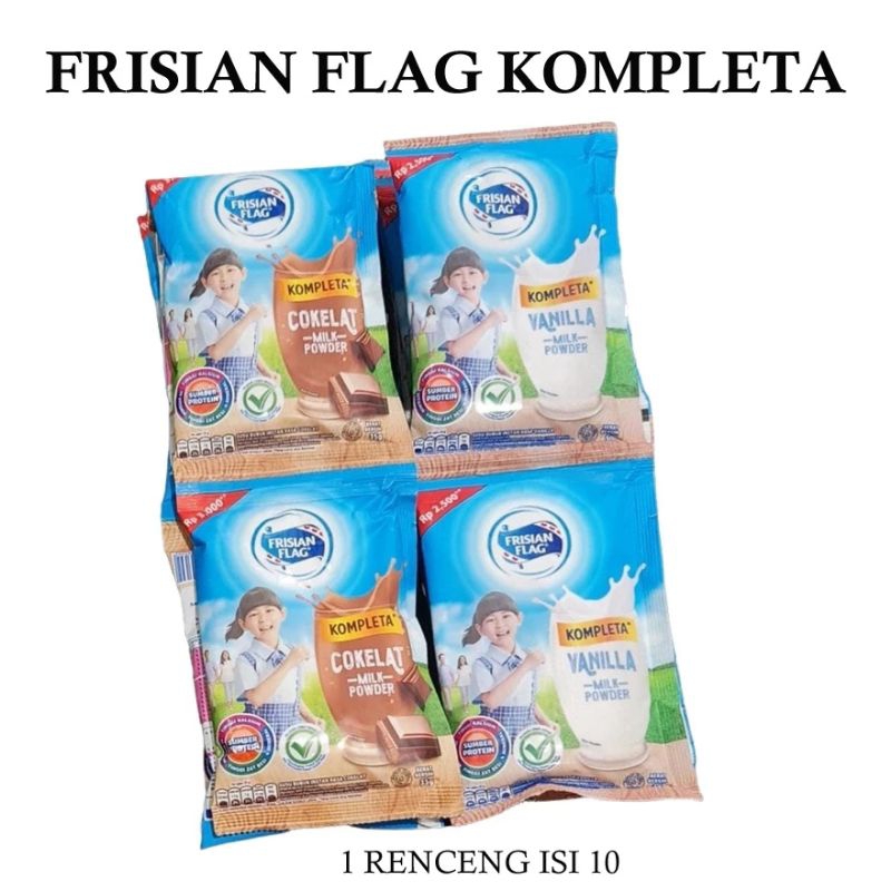 Frisian FLAG COMPLETA VANILLA SACHET 10PCS | Vanilla FLAG MILK 1 ...