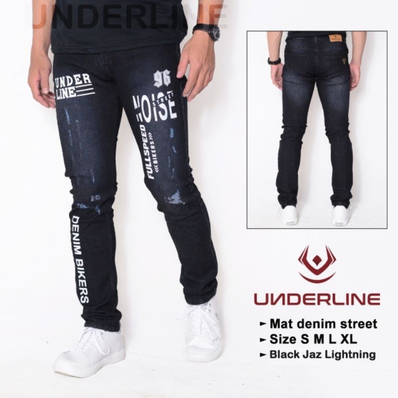 Noise Underline Men's Jeans Trousers | Shopee Malaysia