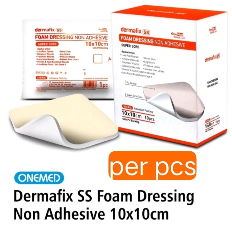 Dermafix SS super sorb foam dressing non adhesive 10x10 cm pcs | Shopee ...