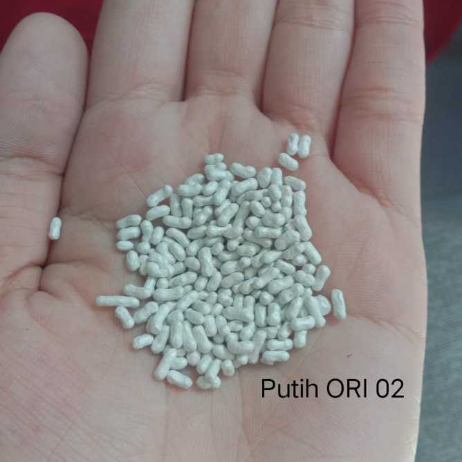 PUTIH Masterbatch Pigment White Dye Ori 02 Seeds Plastic Pellet blow ...