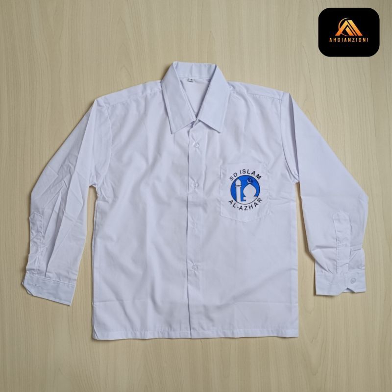 PUTIH Al AZHAR Elementary School White Shirt Long Sleeve AL AZHAR ...