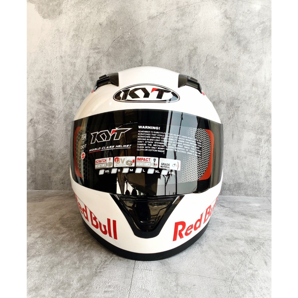 MERAH Kyt R10 SOLID Helmet Red Bull Pack | Full FACE KYT Helmet ...