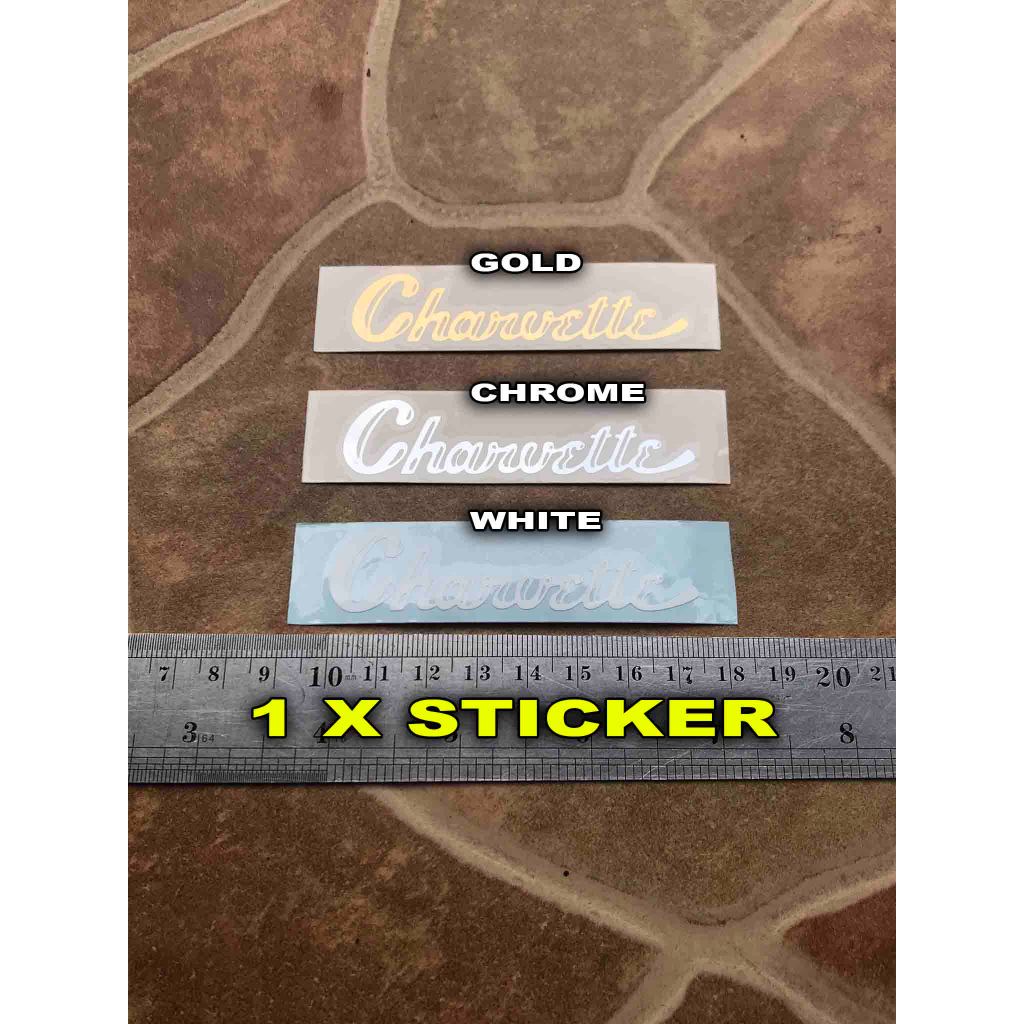 Charvette Headstock Sticker By Charvel Standard Reverse Electric Guitar ...