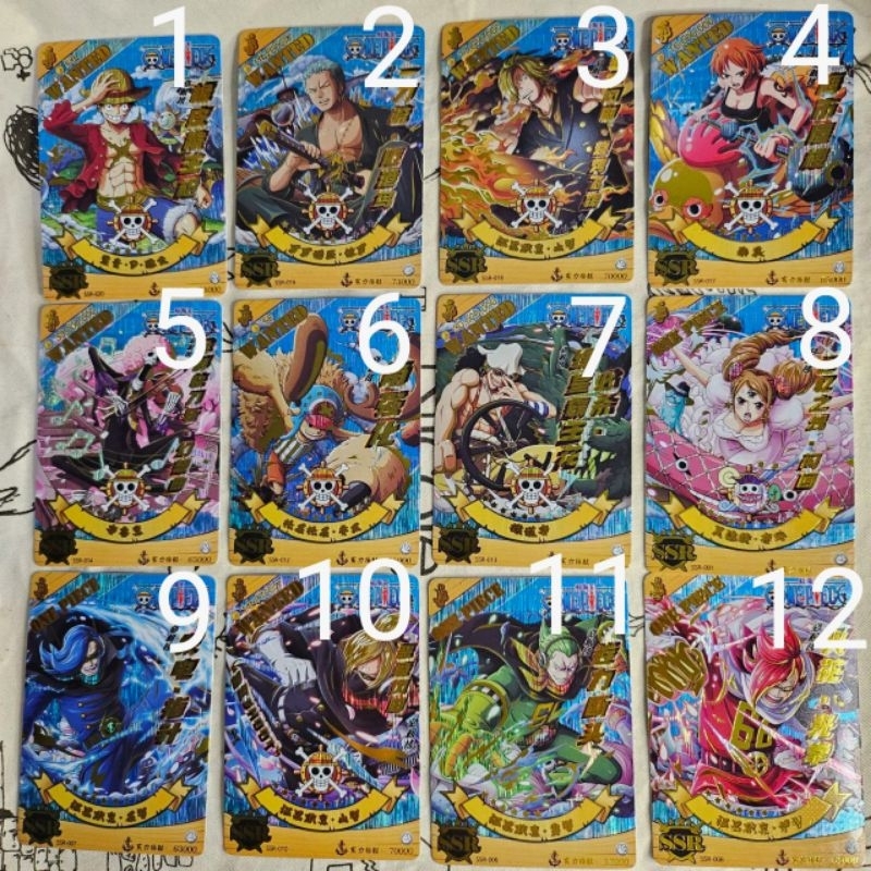 [TOEI Licensed] One Piece SSR Holo Wanted Rare Original Collection Card ...