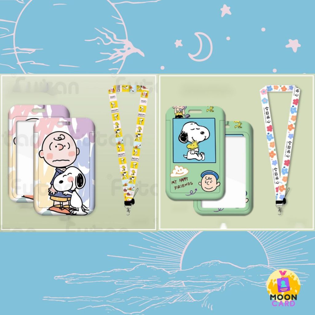 Id card Lanyard Snoopy Cute Character card | Shopee Malaysia