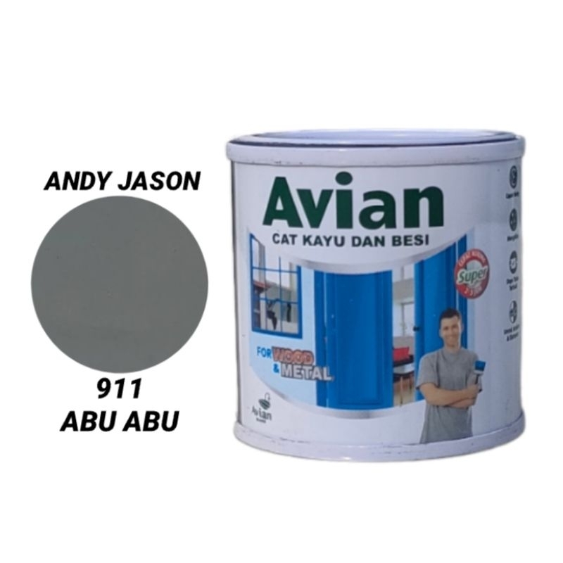 AVIAN OIL PAINT / WOOD & IRON PAINT / NO 911 GRAY PACKAGING 100CC ...