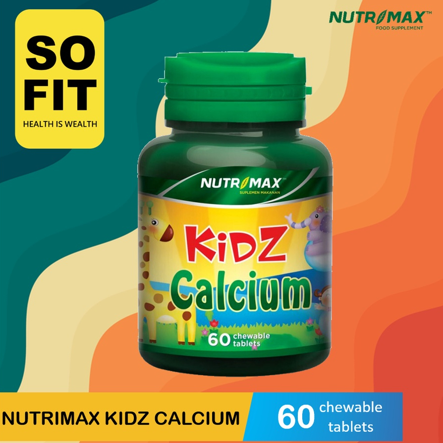 Nutrimax Kidz Calcium Contains 30 Tablets - Children's Calcium Vitamins ...