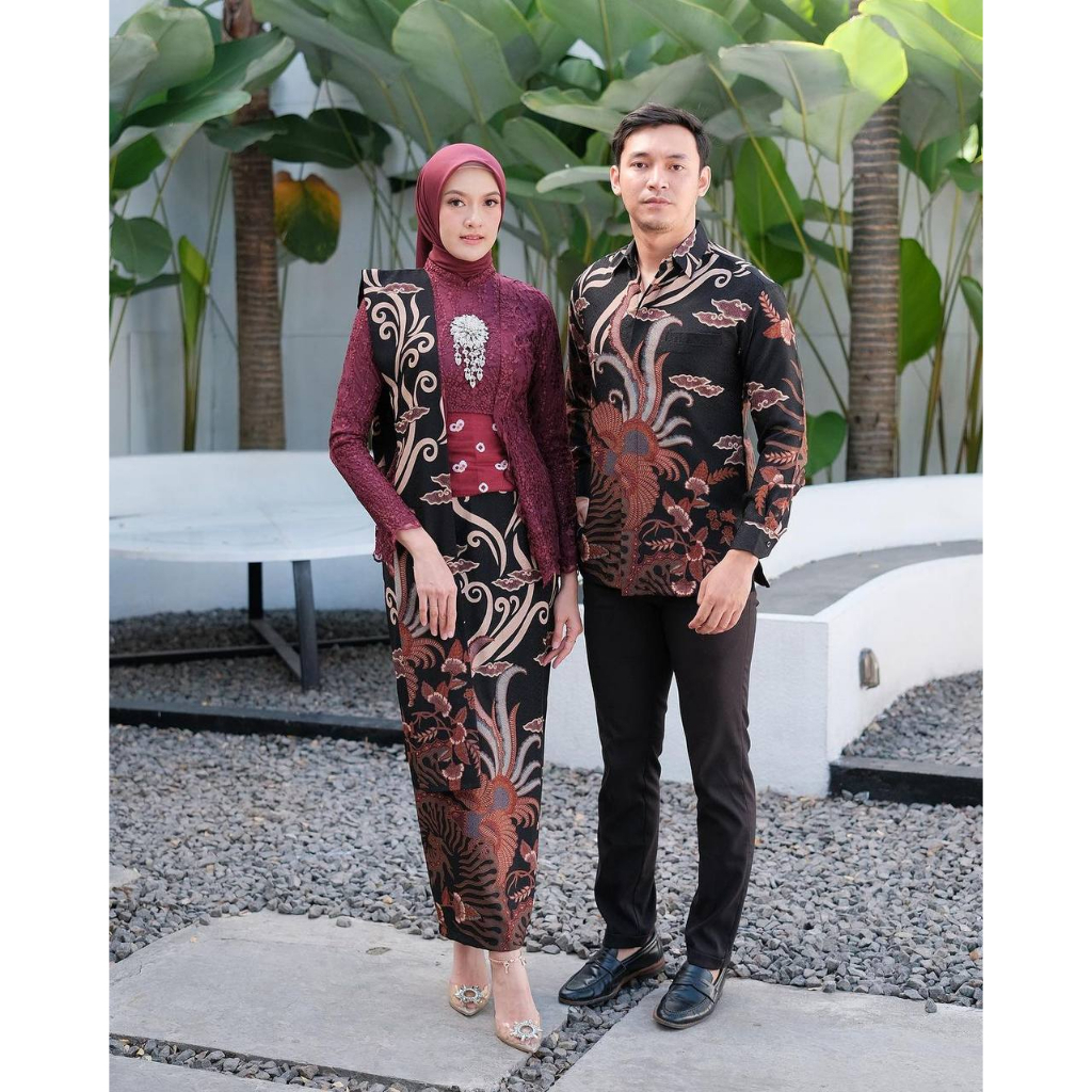 KEMEJA HITAM Most Couple Set KEBAYA Politikaru Ayu Navy olive black marron BY KEBAYA SHANUM ...
