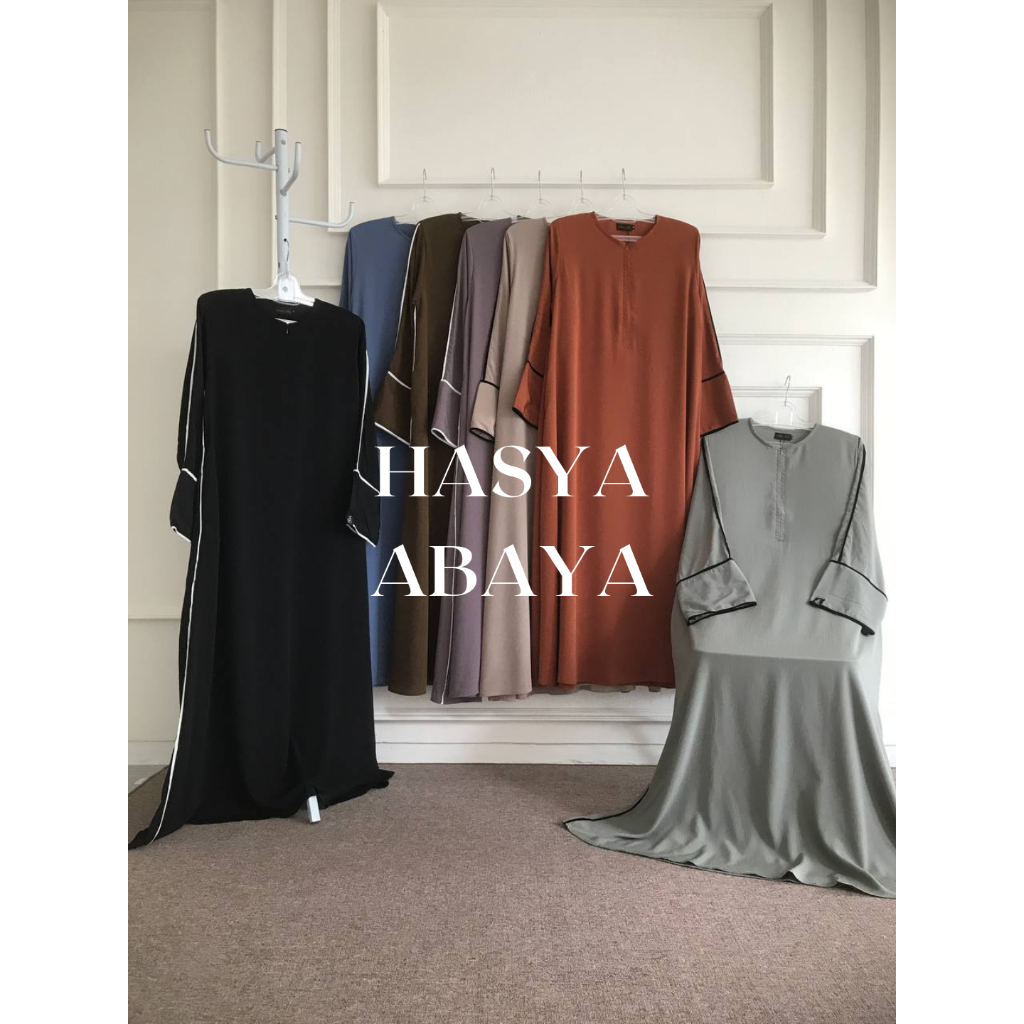 Dannis ABAYA BASIC LIST SNOW SHEER BY ZURILABEL | Shopee Malaysia