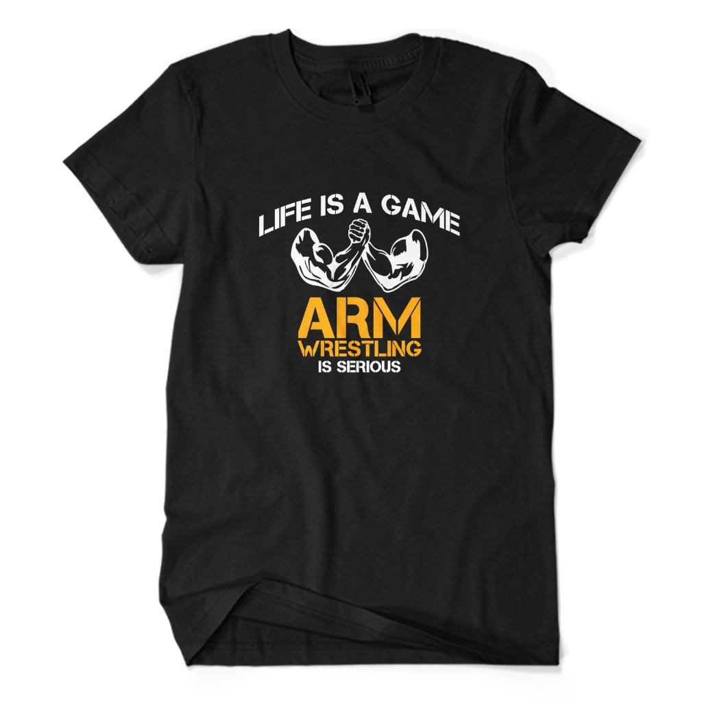 Arm WRESTLING IS SERIOUS Premium Distro T-Shirt - Panco Arm Wrestle ...