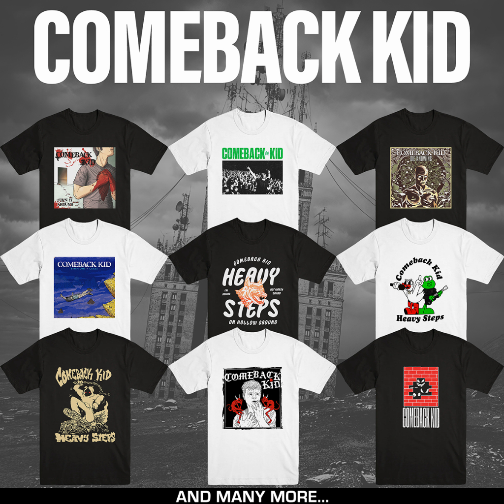 COMEBACK KID | BAND T-SHIRT | PUNK HARDCORE | MERCHANDISE | Shopee Malaysia