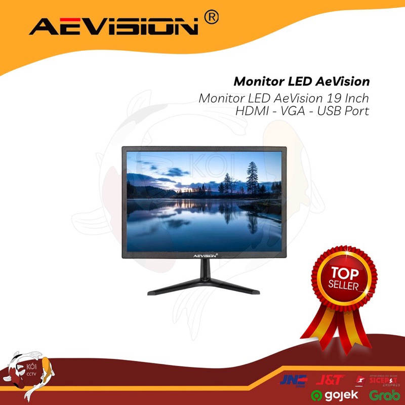 Led MONITOR AEVISION 19 inch AE LED19A 2K 19 inch HDMI VGA | Shopee ...