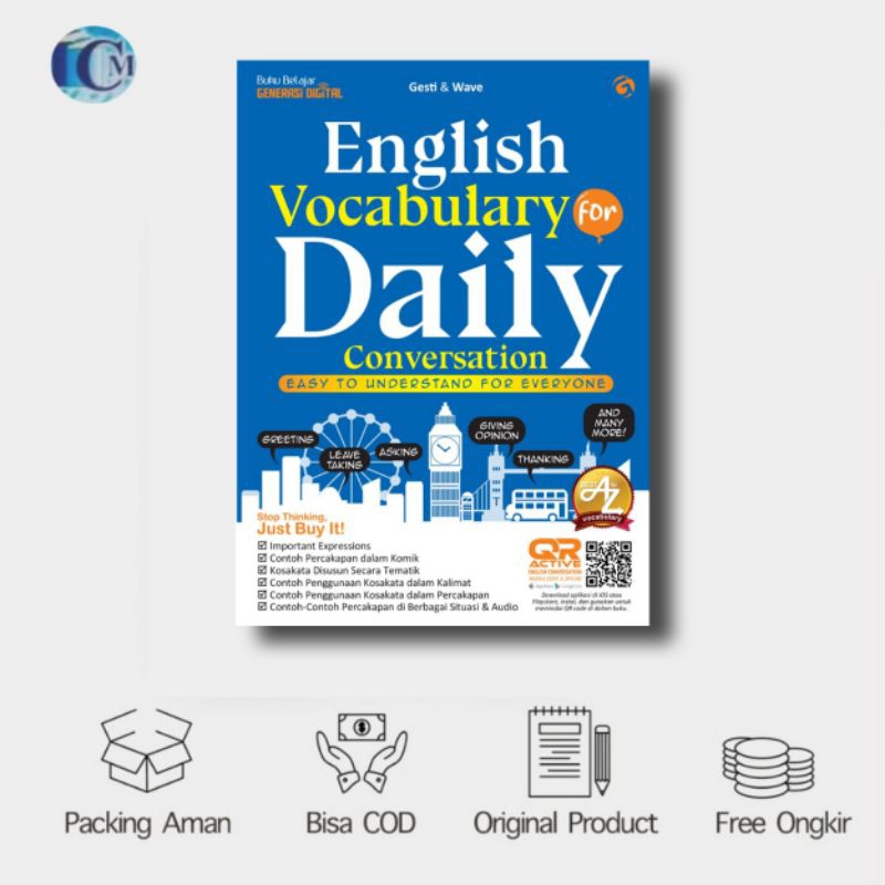English Vocabulary Book For Daily Conversation (New Cover) | Shopee ...