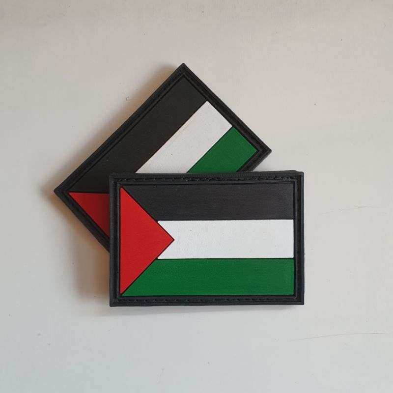 Patch rubber logo palestine Flag/palestine/rubber patch velcro emblem Accessories | Shopee Malaysia