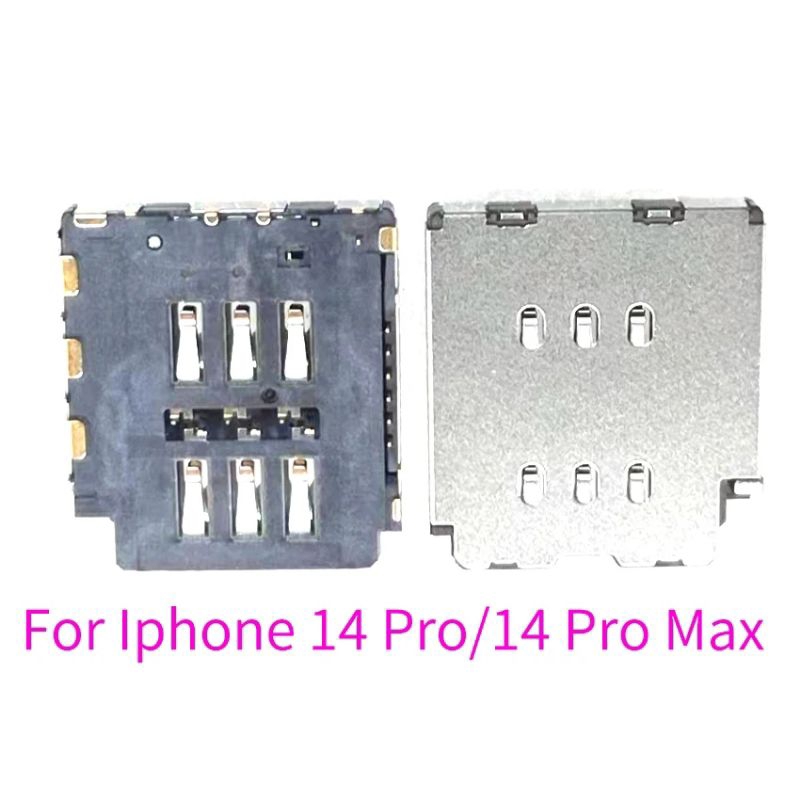 Sim card reader Bracket slot holder ip 14 Pro 14 Pro Max oem | Shopee ...
