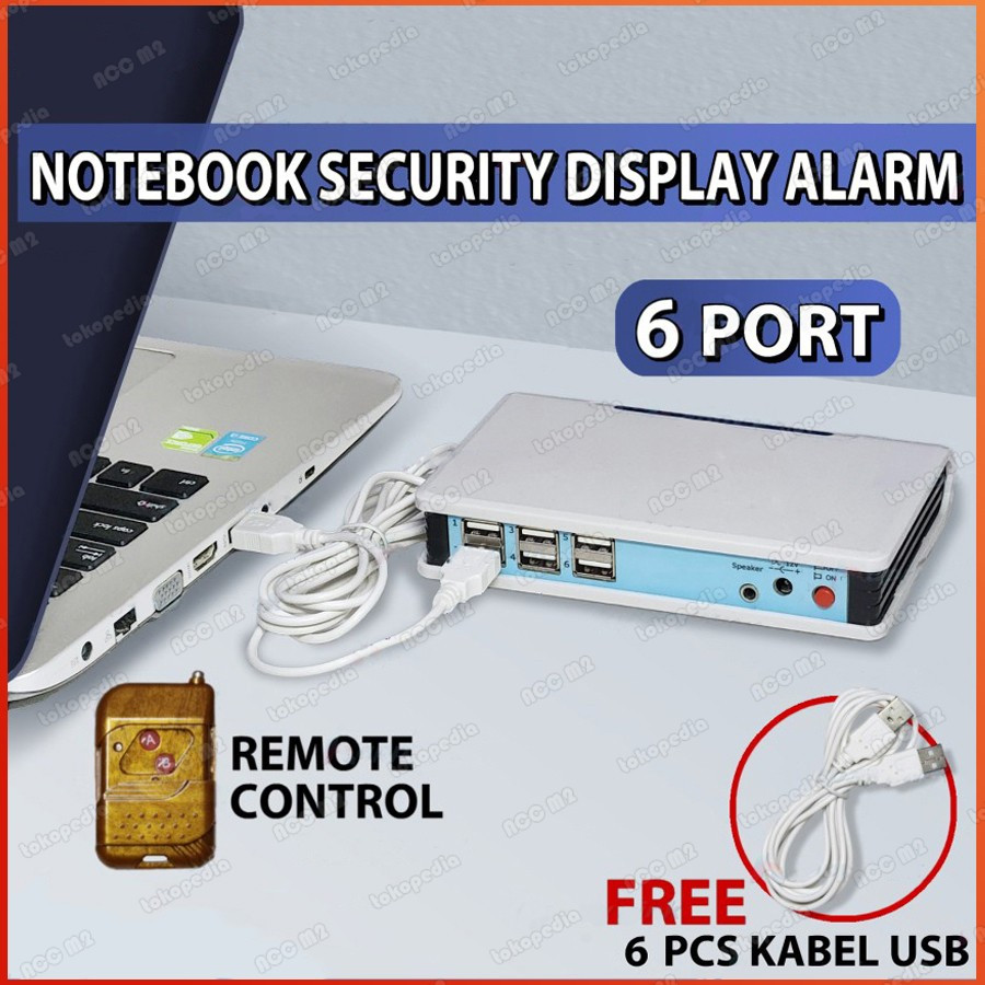 Notebook Display Alarm system 4 ports / 6 ports / 8 USB ports + USB ...