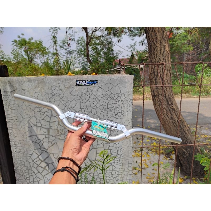 Daytona steering handlebars, low bars, BIG and SMALL bars, silver and ...