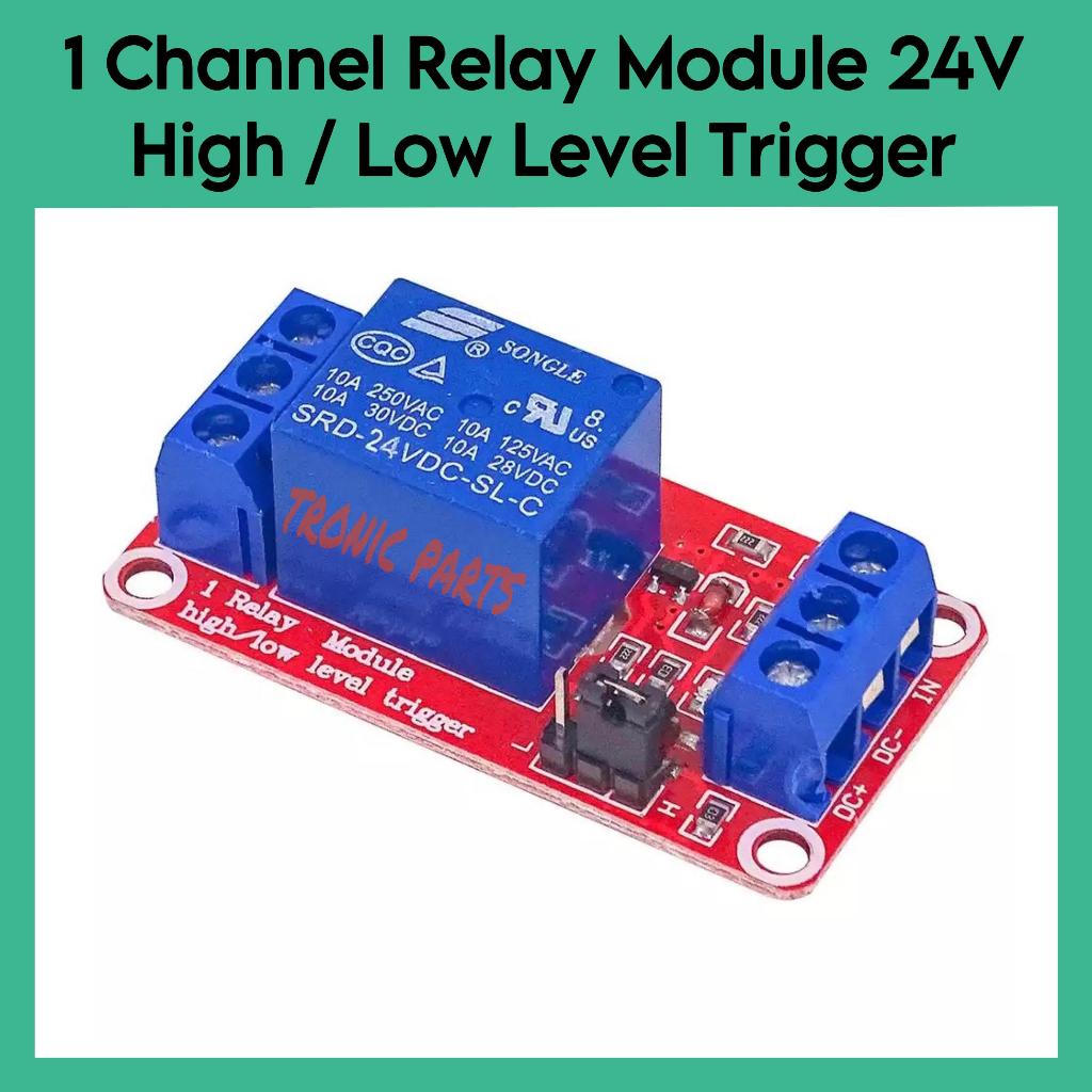 1 Channel Relay Module 24V High / Low Level Trigger | Shopee Malaysia