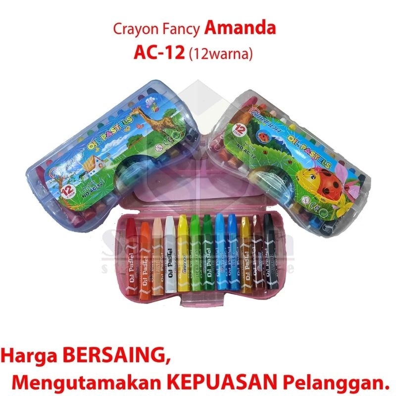 Fancy Crayons contains 12 colors / 12 patterned Oil crayons / 12 Oil ...