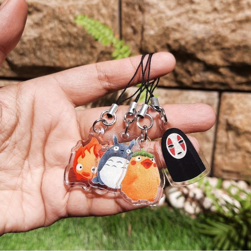 Ghibli PHONE STRAP (KAONASHI, WARA WARA, PONYO, BUNNY DUST, HAKU, CHIHIRO, BATHDUCK, HOWL, Antem ...