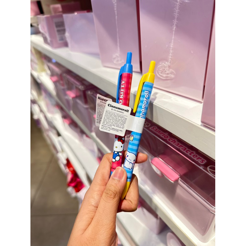 Miniso X SANRIO HELLO KITTY RETRACTABLE BALLPOINT PEN 0,5mm 0.7mm 6 ...