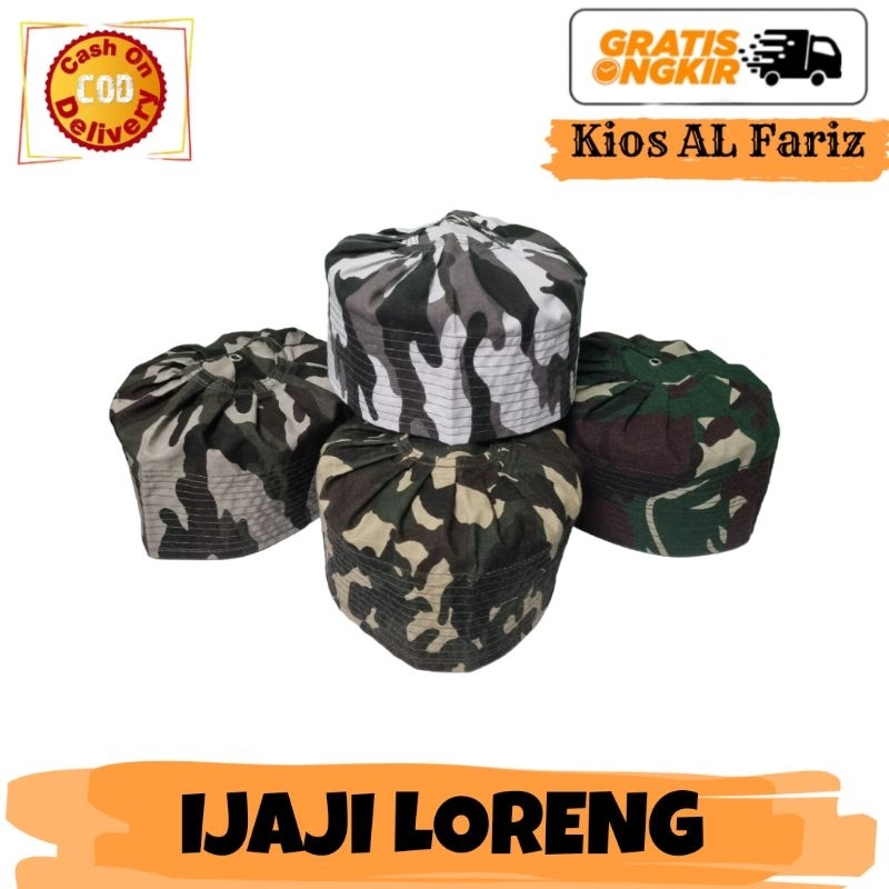 Songkok Haqqani Habib syech Loreng skull cap, songkok. Peci assembly, peci haji. By Hajj ...