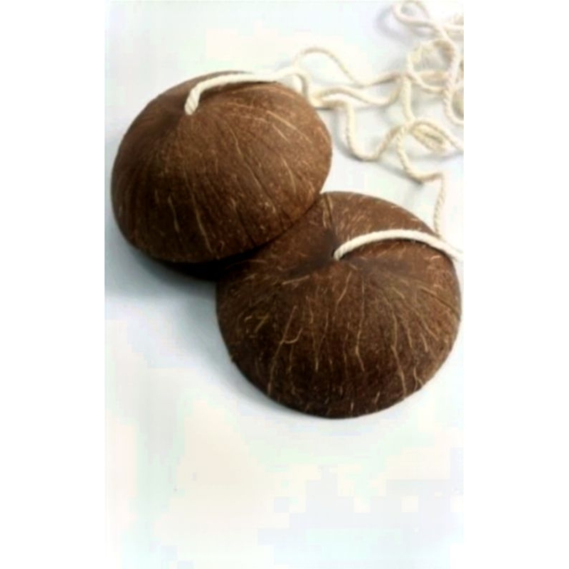 Coconut shell Stilts, PAIR, 2 shell shell shells, crafts, traditional ...
