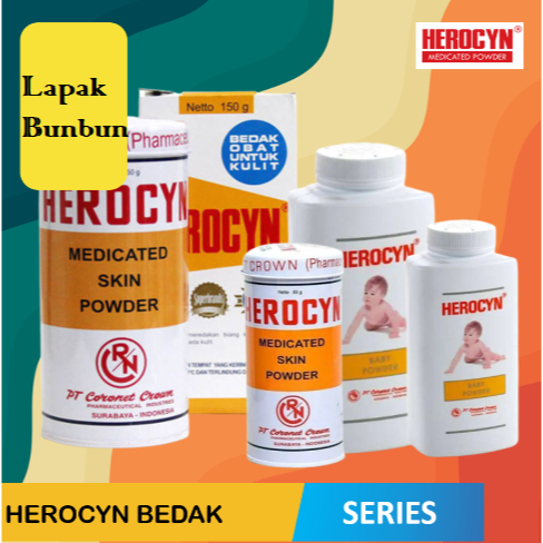 Herocyn Prickly Heat Skin Medicine Powder / Baby Powder / Prickly Heat ...
