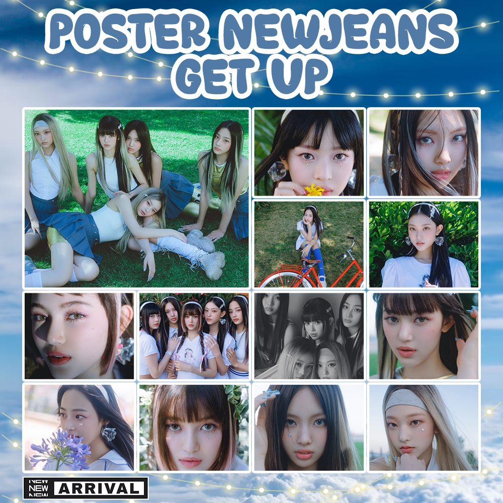 NEW JEANS GET UP Poster | Kpop Poster A4 A5 A6 (Part B) | Shopee Malaysia