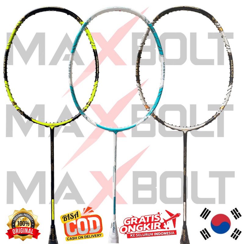 [ Original ] MAXBOLT THUNDERBOLT 35 Lbs Badminton Racket 100% Original ...