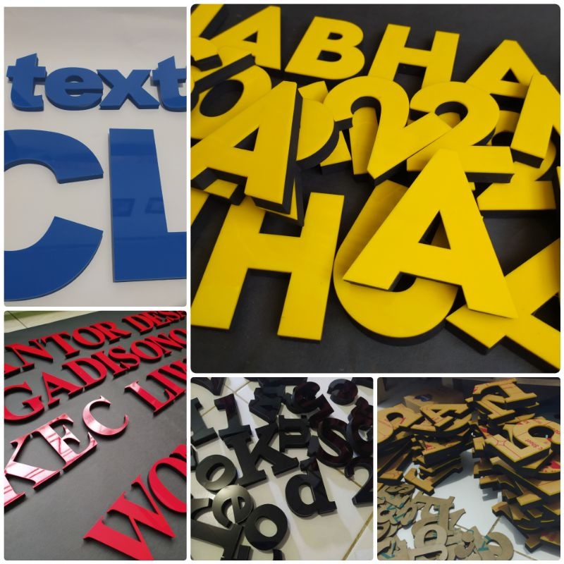 Acrylic Letters Color & Eva Sponge/Acrylic Latter/Custom Laser Cutting ...