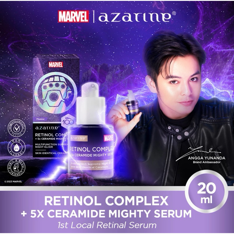 UNGU [Azarine X marvel] retinol complex + 5x ceramide mighty serum 20ml ...
