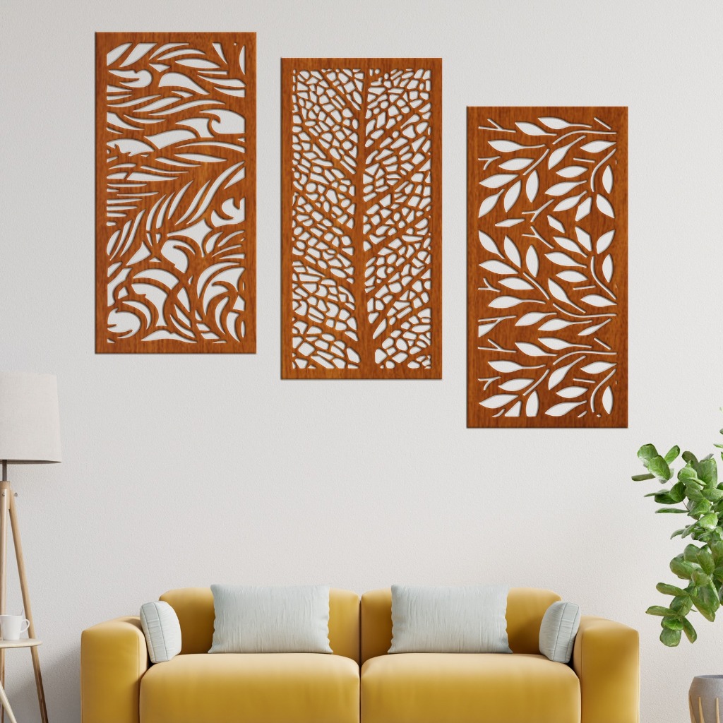 KAYU HIASAN DINDING Wooden Wall Decoration for Aesthetic Living Room ...