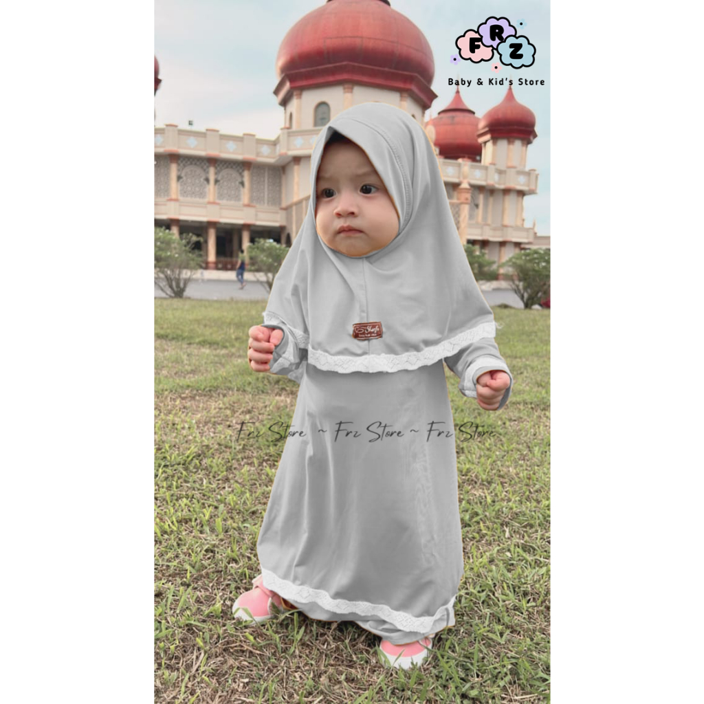 Zahra Gamis newborn baby/ - 2 years Girls' gamis/ with free hijab ...