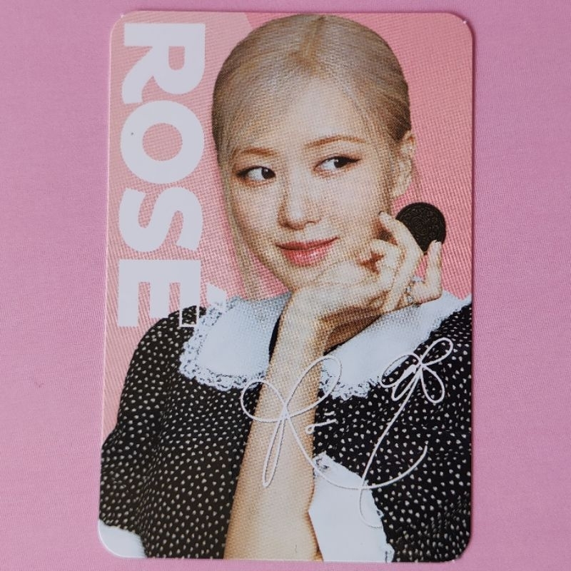 Blackpink X Oreo Rose 04 Photocard | Shopee Malaysia