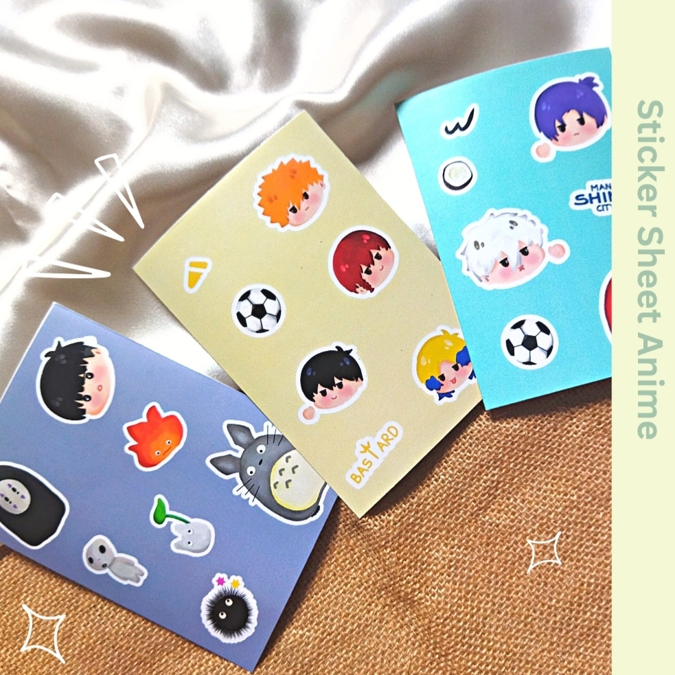 Oya Store | Sticker Sheet - Anime Sticker Sheet Ghibli, Blue Lock ...