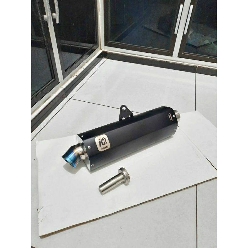 Original big volume exhaust k2 speed type kr pro inlet 50/51mm | Shopee ...